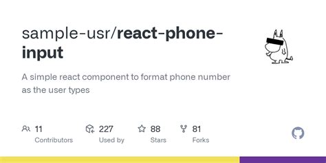 Github Sample Usr React Phone Input A Simple React Component To Format Phone Number As The