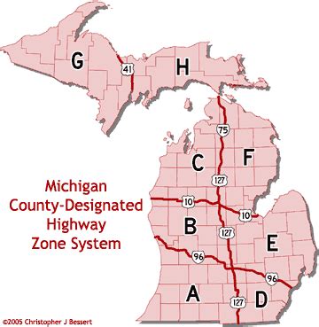 Michigan Highways County Routes Intercounty Highways