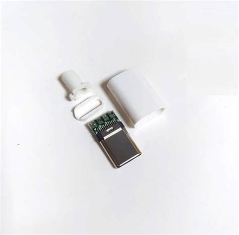 Штекер Usb Type C розбірний на кабель для пайки Білий Id 1721980125 ціна 21 80 ₴ купити