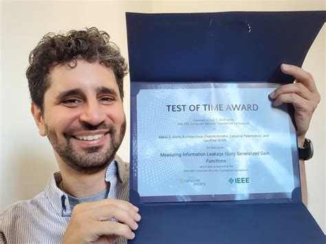 Professor Do Dcc é Premiado No 37º Ieee Computer Security Foundations