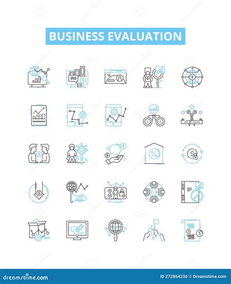 Assessments Line Icons Collection Evaluations Measurements Appraisals Ratings Tests