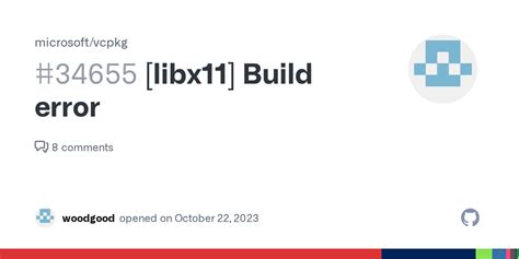 Libx11 Build Error · Issue 34655 · Microsoftvcpkg · Github