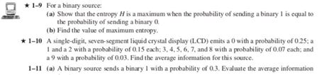 Solved ★ 1 9 For A Binary Source A Show That The Entropy