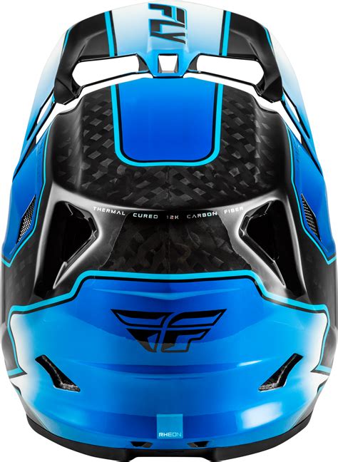 Fly Racing Yth Werx R Flow Carbon Hlmt Black Carbonbluewhite Yl 73