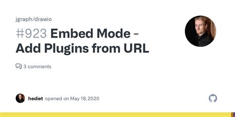 Embed Mode Add Plugins From Url · Issue 923 · Jgraphdrawio · Github