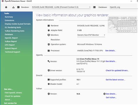 Glview Formerly Opengl Extensions Viewer 7011