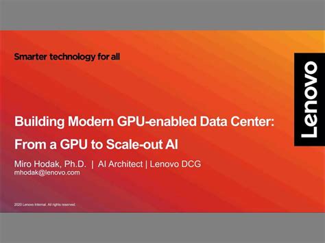 Gtc 2020 Building Modern Gpu Enabled Data Center From A Gpu To Scale