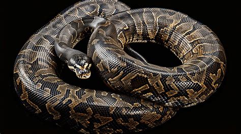 Albino Burmese Python Background Snake Skin Animal Background Image