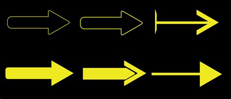 Set Arrow Icon Collection Different Arrows Sign Black Vector Arrows 12653481 Vector Art At