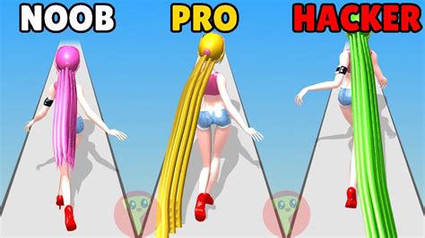 NOOB Vs PRO Vs HACKER In Hair Rush YouTube NOOB Vs PRO Vs HACKER In Hair Rush YouTube
