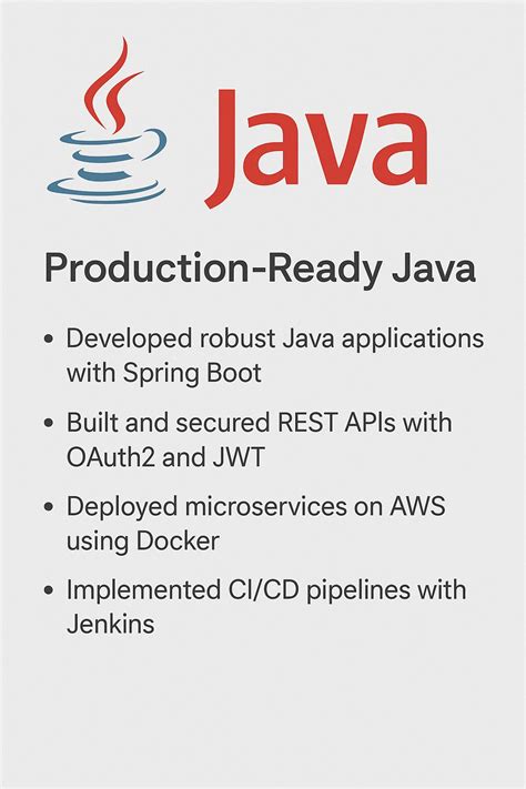 🔧 java spring boot microservices — production ready from day one sushma r