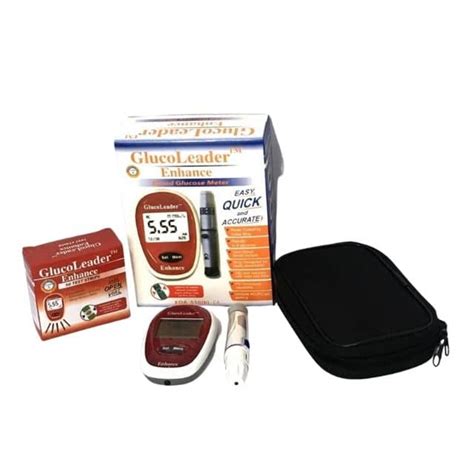Glucoleader Red Blood Glucose Test Meter V Shop