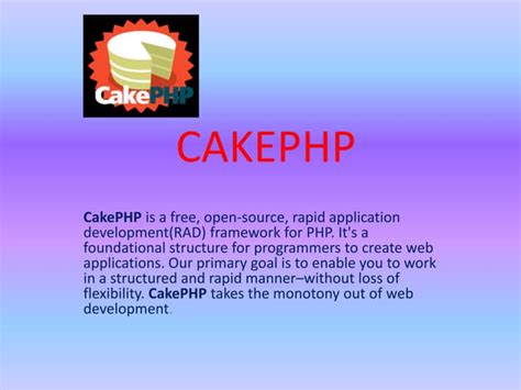 ei cakephp ppt