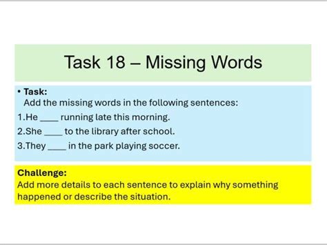 360 English Spag Starter Tasks Teaching Resources