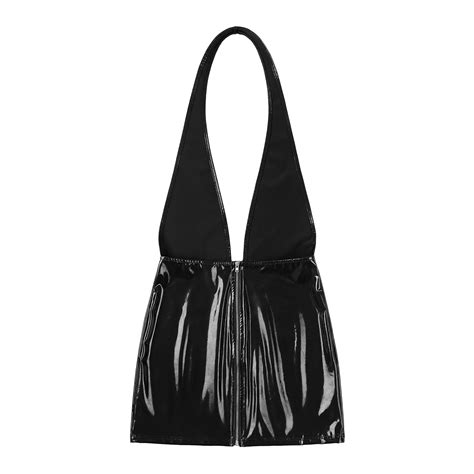 Womens Dress Sexy Leather Lingerie Bodycon Deep V Neck Backless