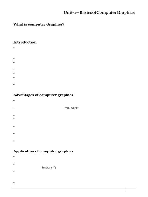Computer Graphics Notes Pdf Touchscreen Stereoscopy