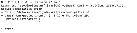 Rna Seq Nextflow Pipeline Unexpected Input Bioinformatics