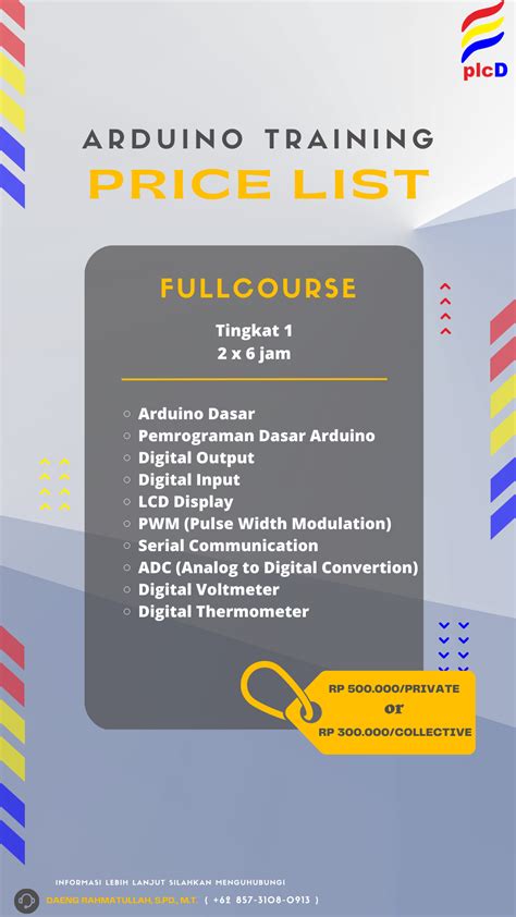 Pelatihan Arduino Plcd