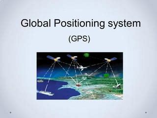 Global Positioning System Gps PPT