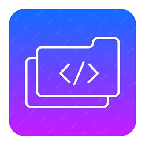 Premium Vector Coding Folder Vector Illustration