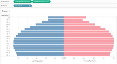 Step By Step Tutorial On How To Create Population Pyramid In Tableau