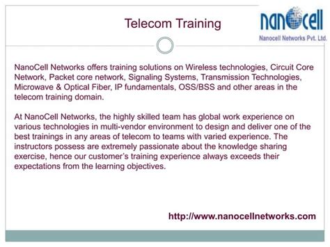Telecom Training Ppt
