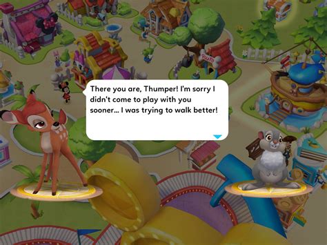 Bambi And Thumper In The Disney Magic Kingdoms Game Disney Magic Kingdom Magic Kingdom Bambi