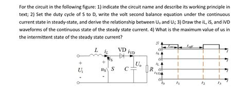 Solved For The Circuit In The Following Figure 1 Indicate Chegg Com