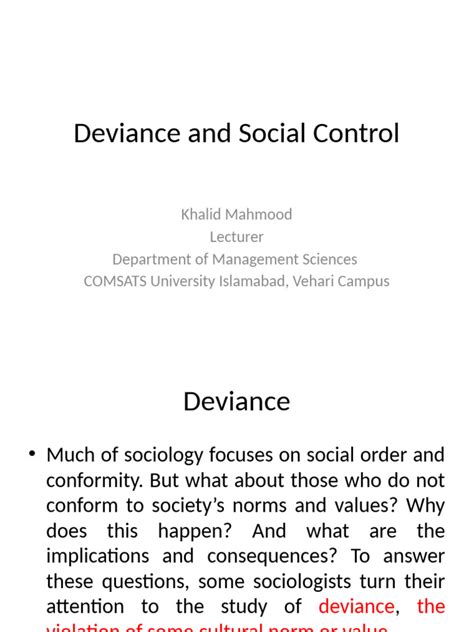 Week 7 Deviance Pdf Deviance Sociology Crime And Violence
