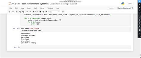 Video Finished My Book Recommendation System At Codsoft Farida El