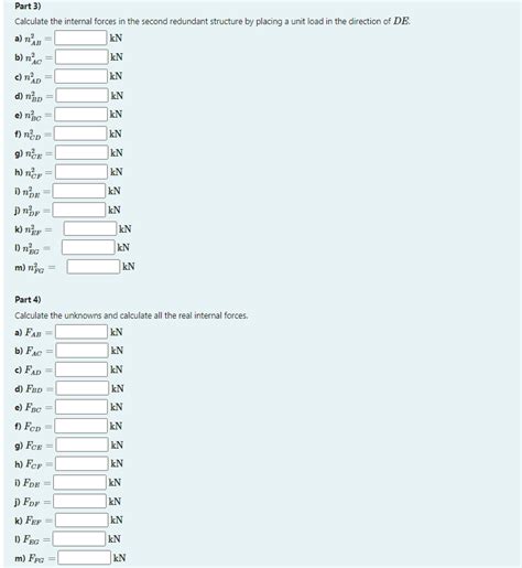 Solved Using The Force Method Determine All Member Forces Chegg