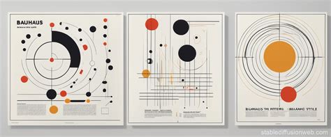 Bauhaus Poster Design Principles Stable Diffusion Online