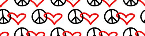 평화와 사랑 평화주의 군축 간단한 낙서 플랫 스타일의 세계 평화의 국제 상징과 벡터 원활한 패턴 반전 배경 텍스처 International Day Of Peace에 대한