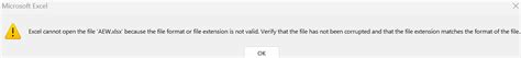 office file does not open because file format or extension is not
