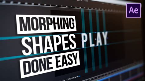 Morphing Shapes Into Text Done Easy After Effects Tutorial QUICK