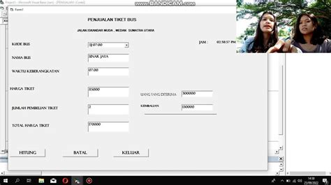 Membuat Data Transaksi Penjualan Tiket Bus Menggunakan Visual Basic
