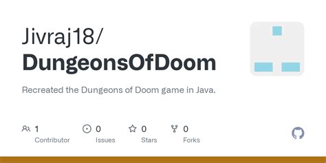 Github Jivraj18dungeonsofdoom Recreated The Dungeons Of Doom Game In Java