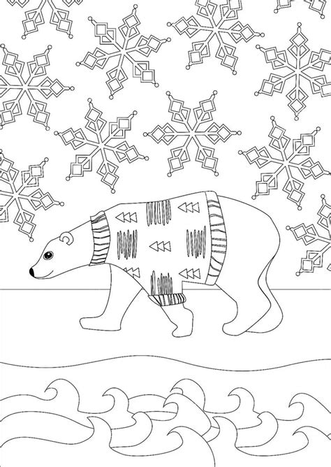 Planse De Colorat Cu Iarn Desene De Colorat