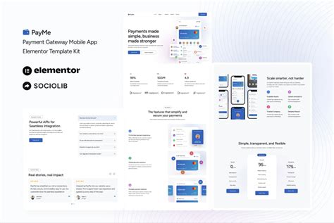 Payme Payment Gateway Mobile App Elementor Template Kit Themenvato