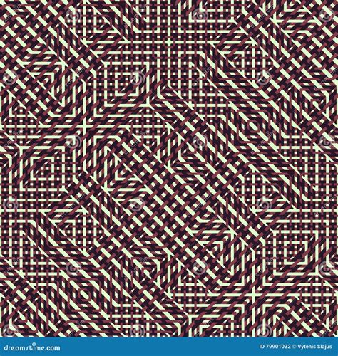 Abstract Seamless Vector Pattern Of Intersecting Diagonal Ornaments