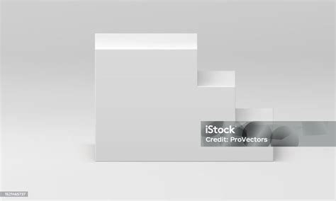 3d 계단 흰색 받침대 계단 건설 등반 기하학적 최소 디자인 현실적인 벡터 0명에 대한 스톡 벡터 아트 및 기타 이미지 0명 3차원 형태 Fashion Show