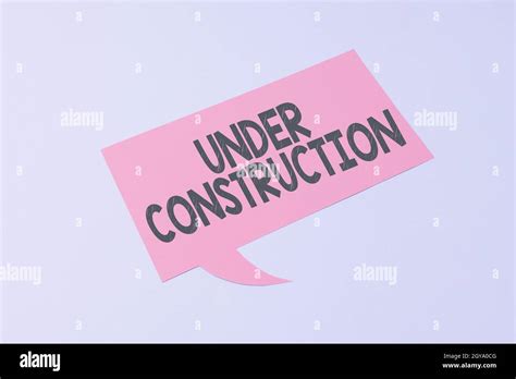 Handwriting Text Under Construction Concept Meaning Project That Is