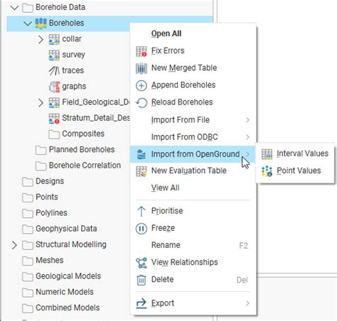 importing drilling data