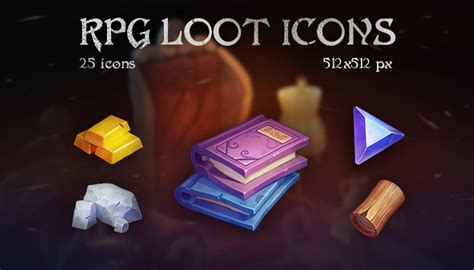 RPG Loot Icons GameDev Market