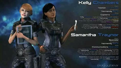 Kelly Chambers And Samantha Traynor Mass Effect Mass Effect