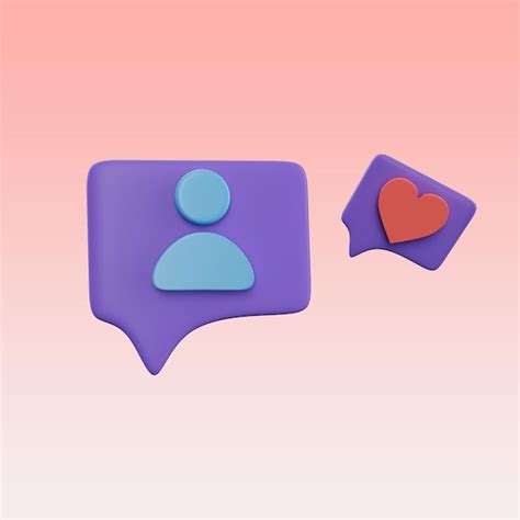 Premium Psd Psd Social Media Isolate Message Icon