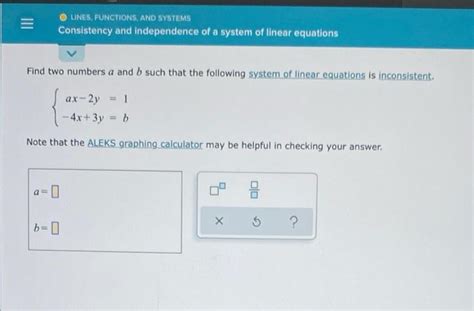 Solved Lines Functions And Systems Consistency And