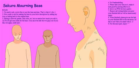 Sakura Mourning Base By Shinanapixelbases On Deviantart