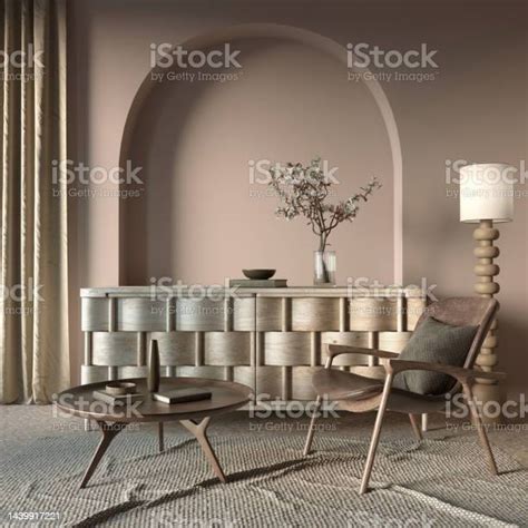 아치 벽 배경에 미니멀한 인테리어 디자인 벽 모형 개념 3d 렌더링 디자인에 대한 스톡 사진 및 기타 이미지 디자인 모던 양식 컴퓨터 그래픽 Istock