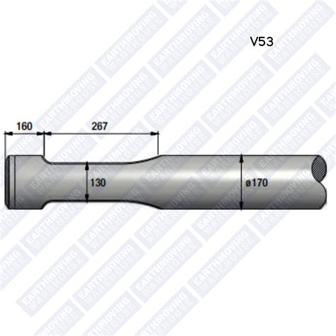 Chisel To Suit Montabert V53 Rock Breaker